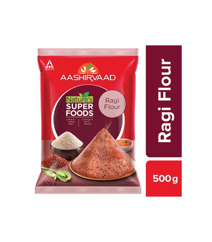 AASHIRVAAD NATURE'S SUPER FOODS -RAGI FLOUR Weight 500 Gm
